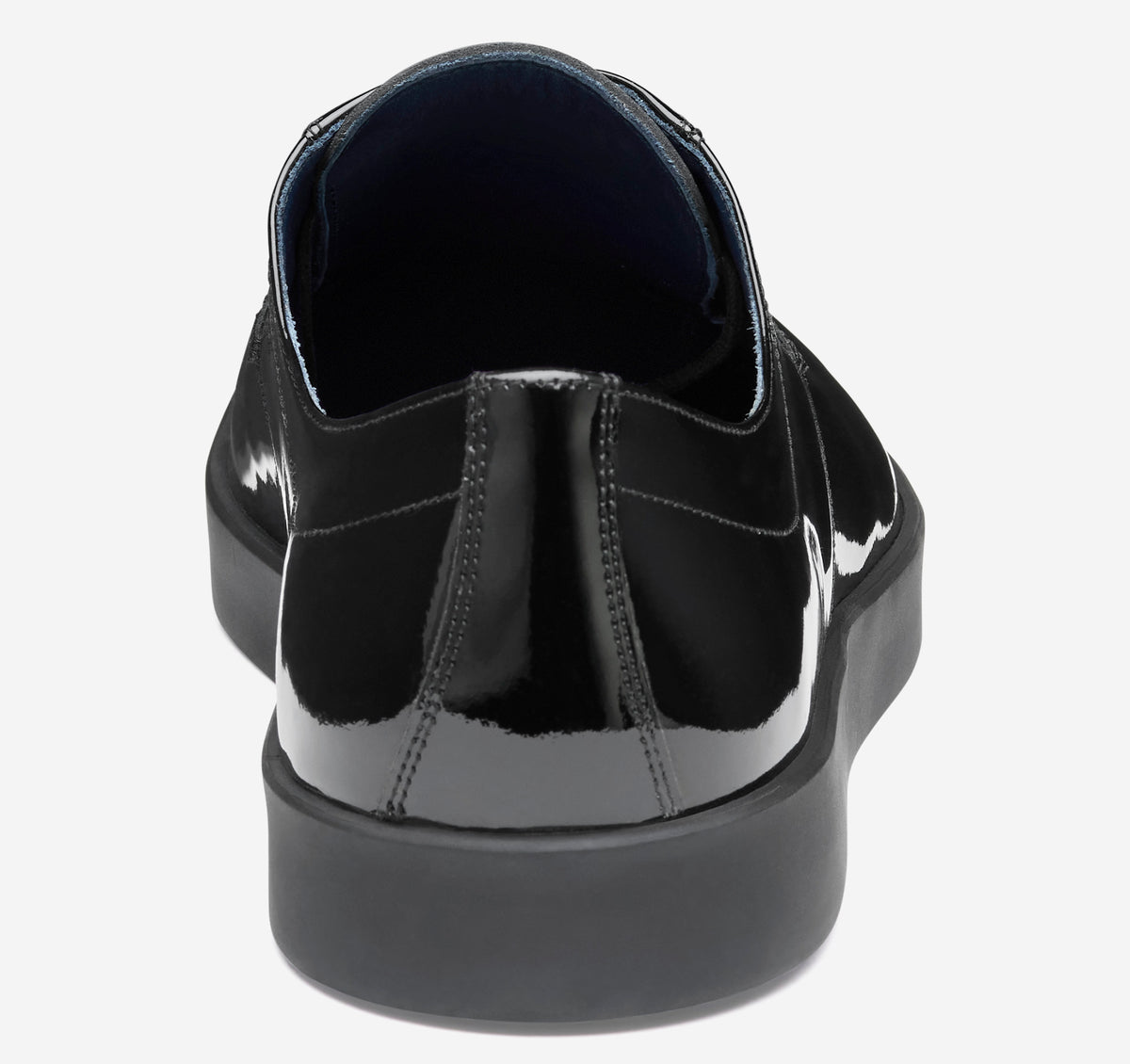 Johnston & Murphy Bolivar Plain Toe Sneaker (Black Italian Patent Le ...