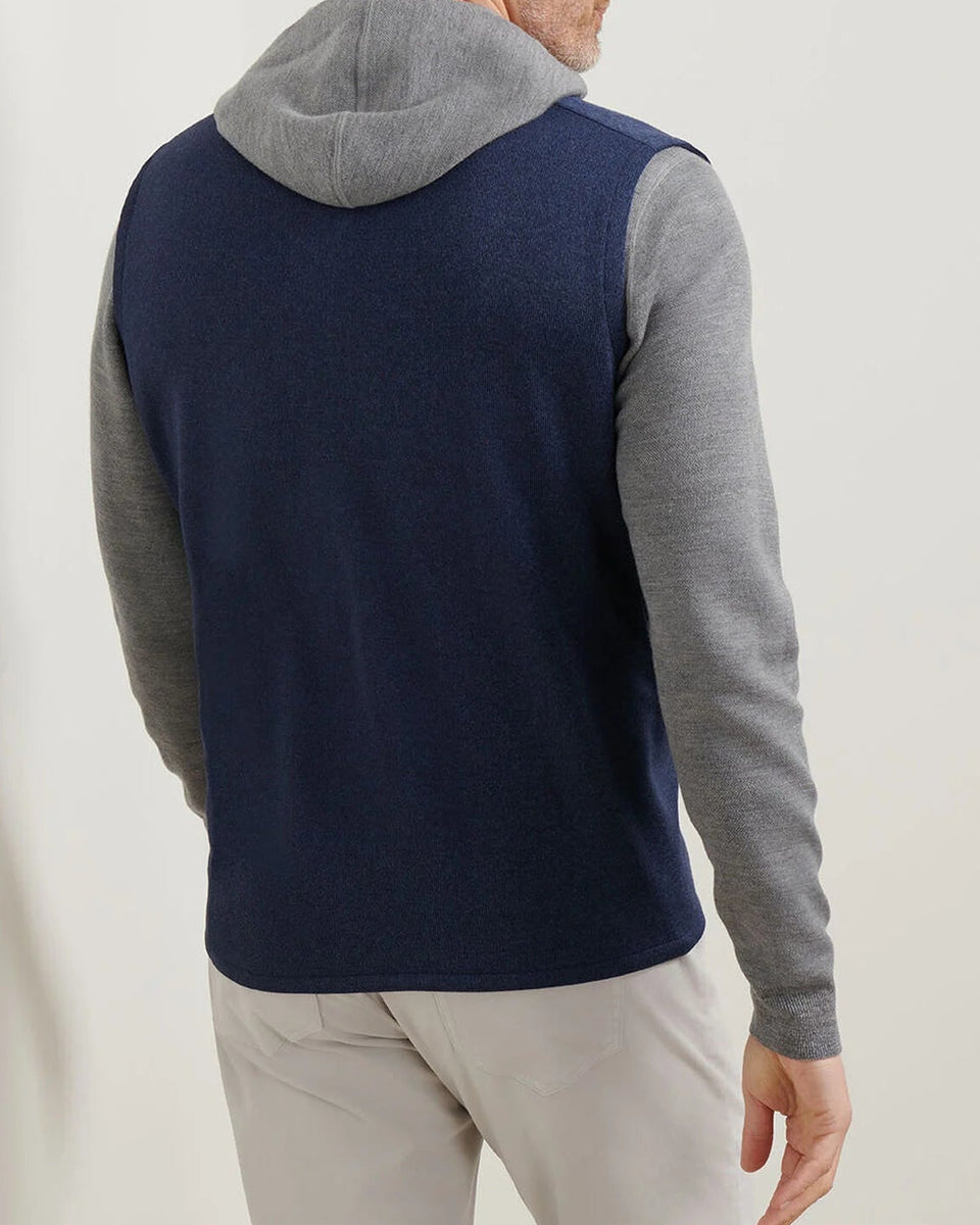 Peter Millar Crown Sweater Fleece Vest (Navy) – Franco's Fine Clothier