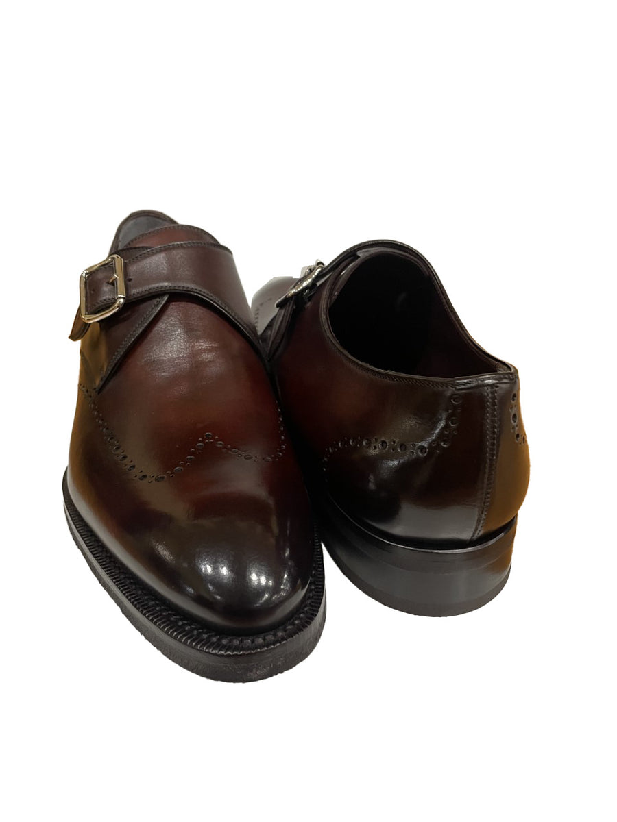 Geggio Romanelli Brogue Monk Strap | GR21305 – Franco's Fine Clothier